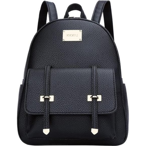 Bags | Women Small Backpack Purse Convertible Leather Zblack M | Poshmark